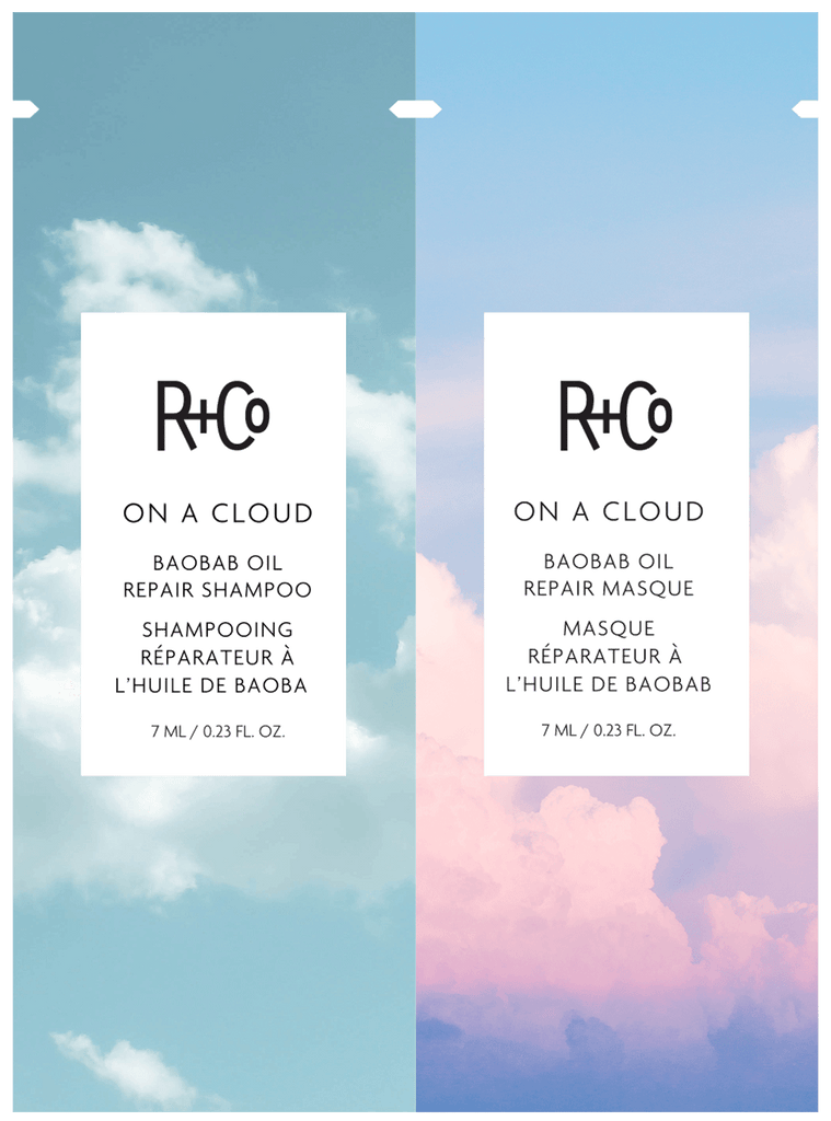 ON A CLOUD Shampoo/Masque Tandem Packette – R+Co Pro